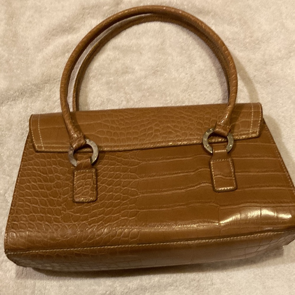 Tommy Hilfiger Faux Alligator Tan/Light Brown Purse - Gem